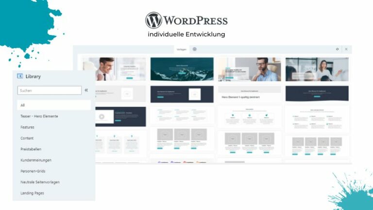 WordPress Cloud Vorlagen - "Baukastenlösung"